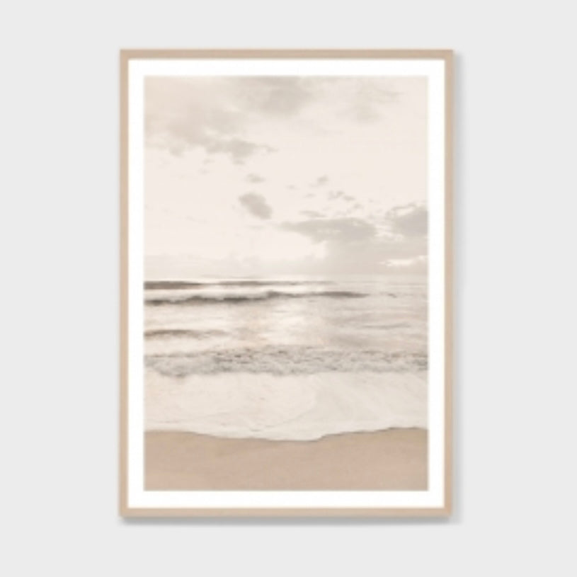 Serene Beach by Middle of Nowhere _ Framed Print – Impreshens