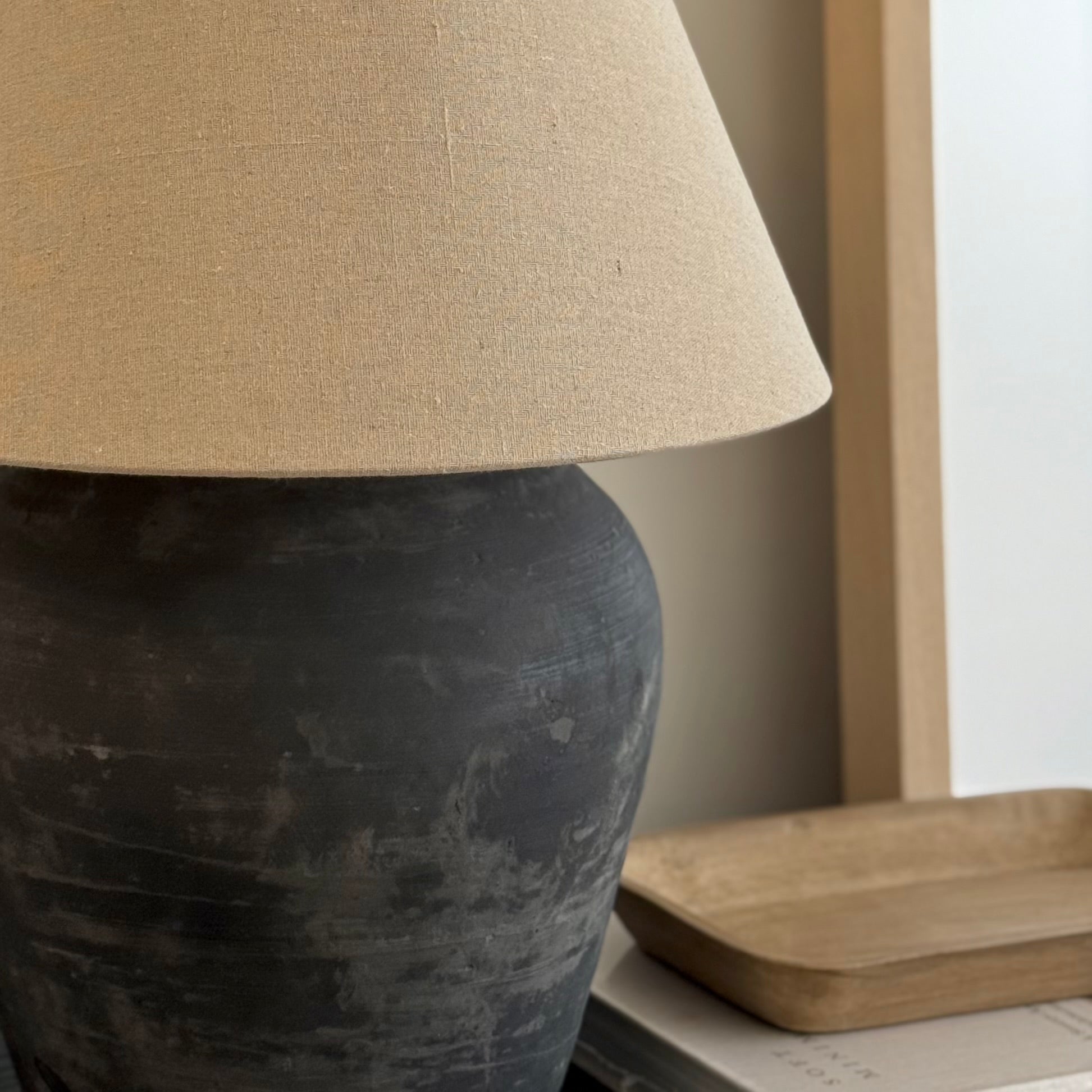 Linen Lamp Shade _ 40cm _ 3 Colours – Impreshens