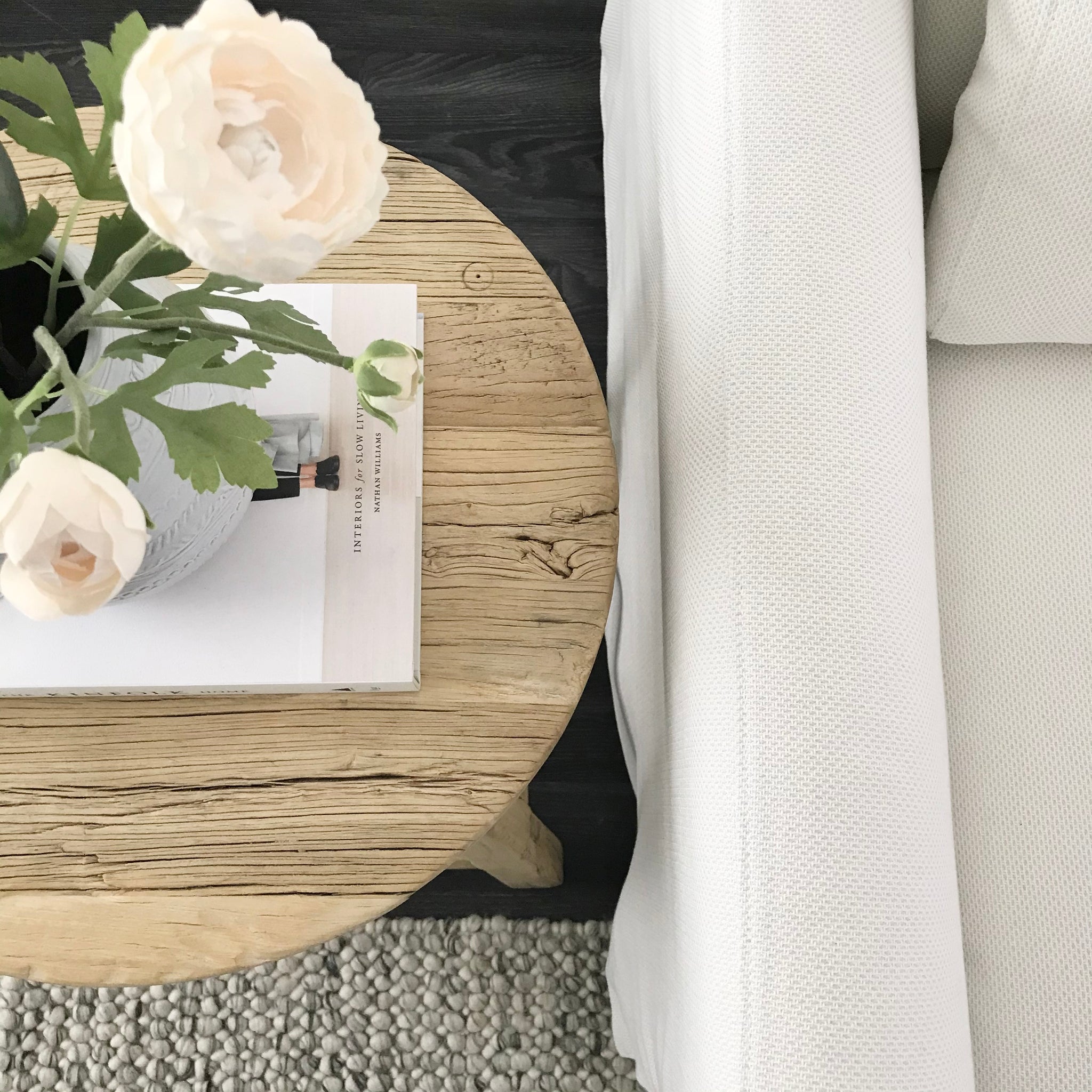 Organic Boho Side Table | Blonde Elm | Large – Impreshens